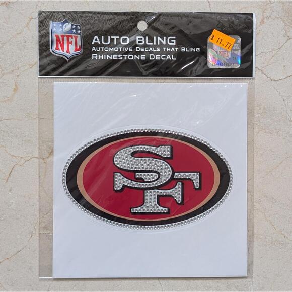 Accessories | Nfl San Francisco 49ers Rhinestone Automotive Bling Decal ...
